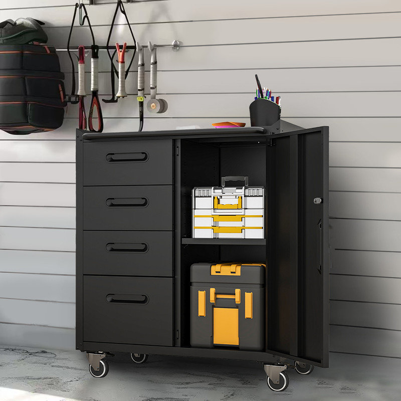 WFX Utility™ 29.53"W x 16.54"D x 34.65"H Metal Mobile Tool Storage ...