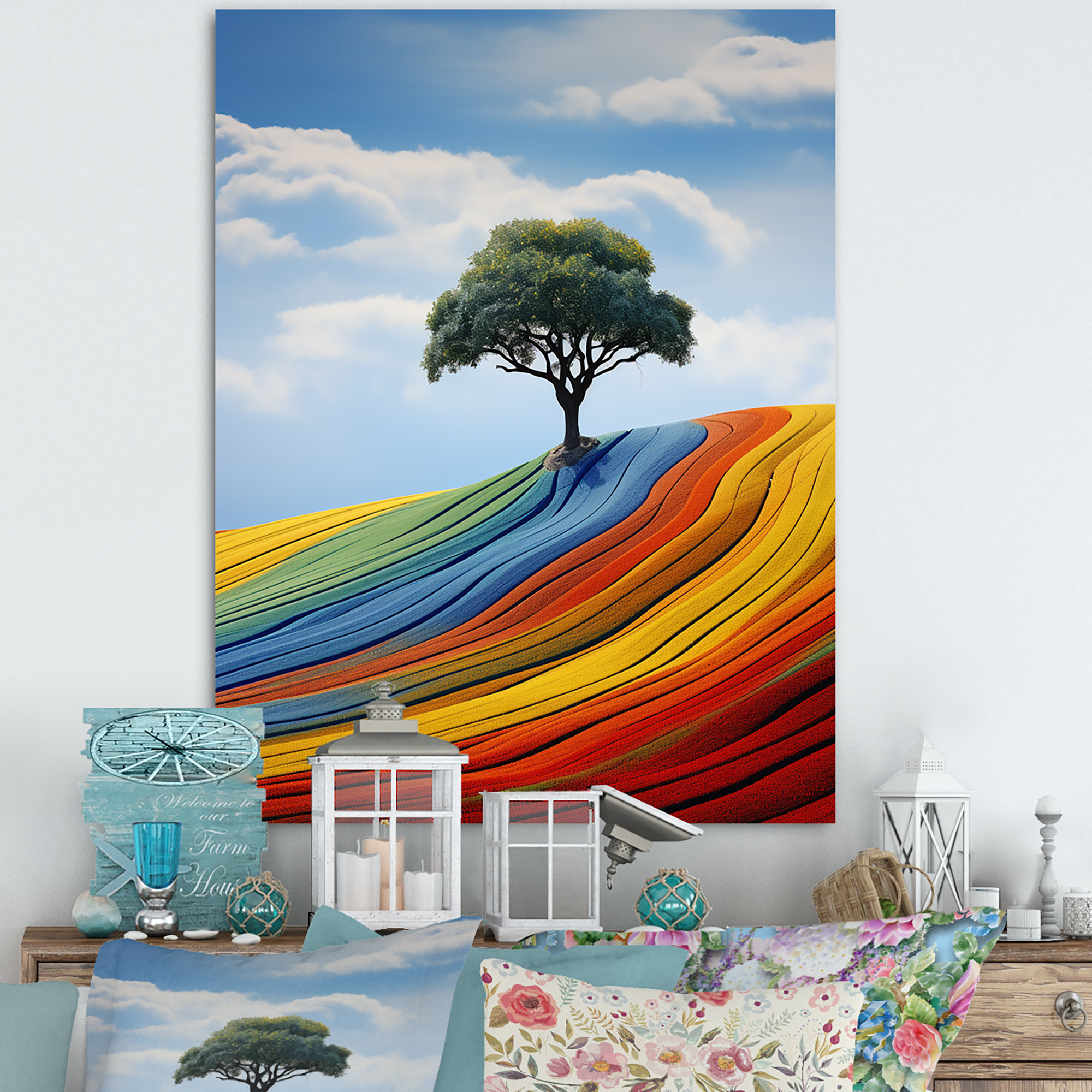 Latitude Run® Landscape Chromatic Symphony I - Print on Canvas | Wayfair