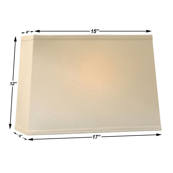 Medallion Lighting 12" H Fabric Rectangular Lamp Shade ( Spider ) in ...