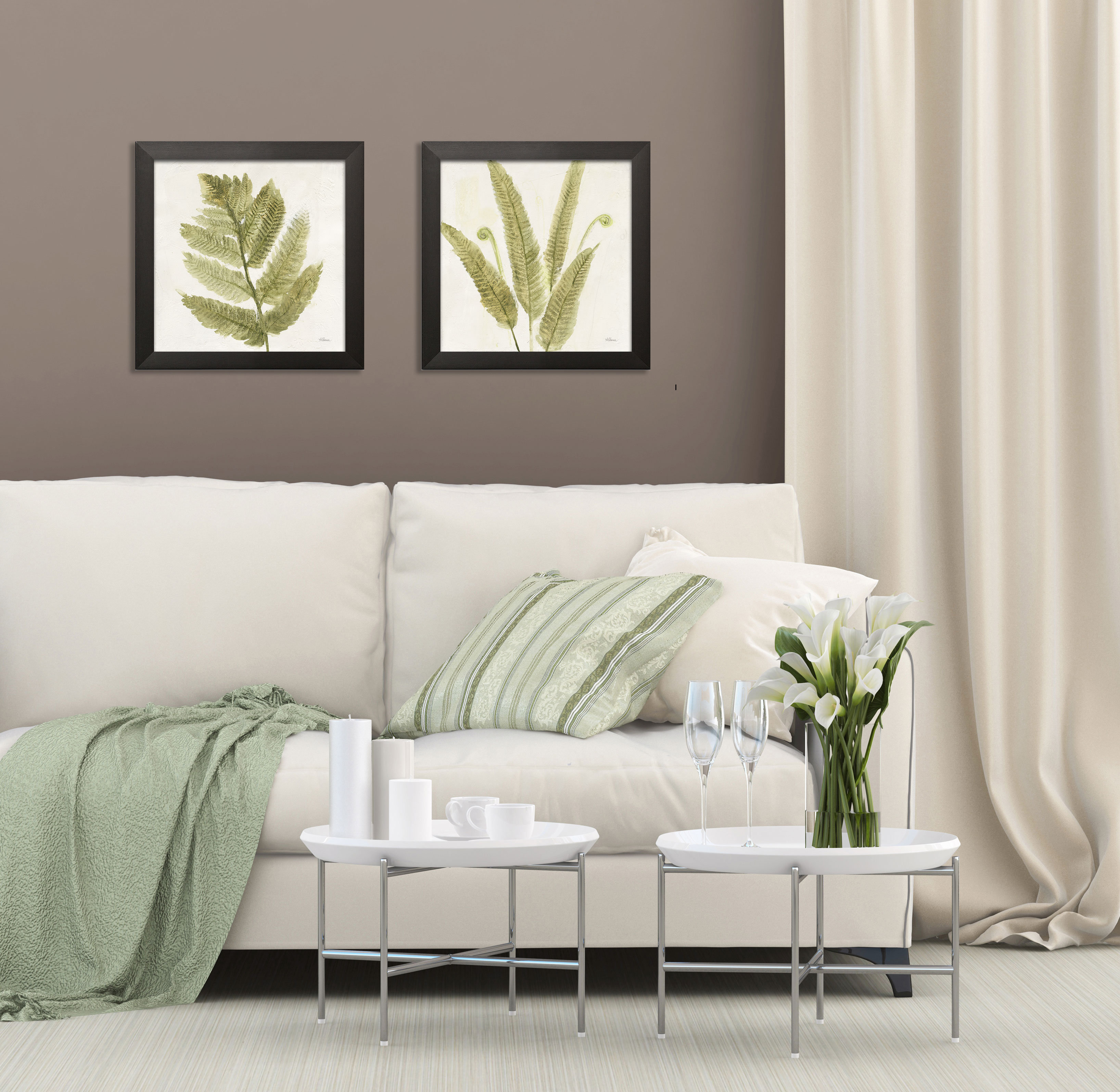 Gracie Oaks " Forest Ferns I & II " by Albena Hristova 2 - Pieces on ...