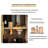 Everly Quinn 63" Modern Buffet Sideboard With Sintered Stone Top Fluted ...