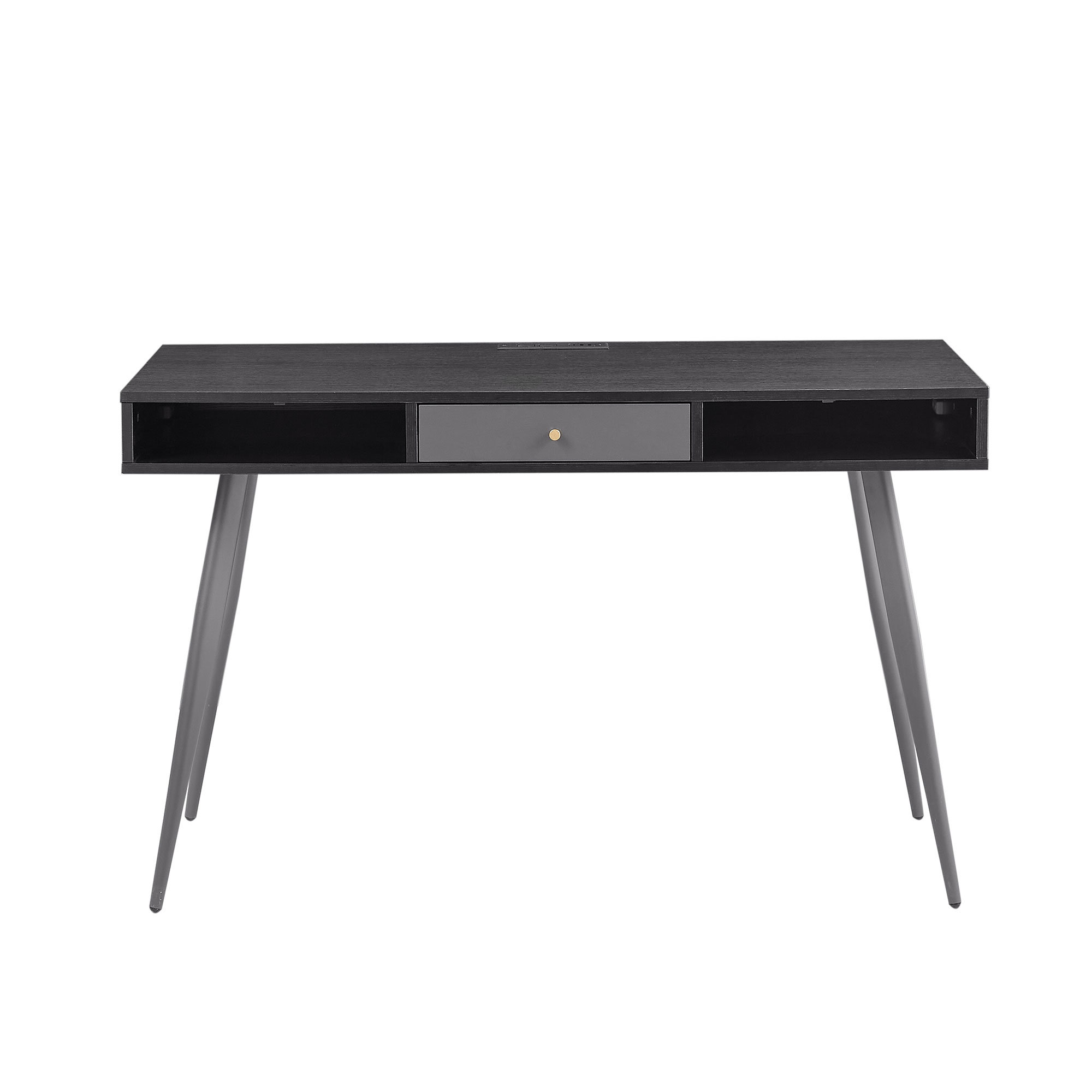 George Oliver "Modern Mid-Century Writing Desk With Usb Ports And Power ...