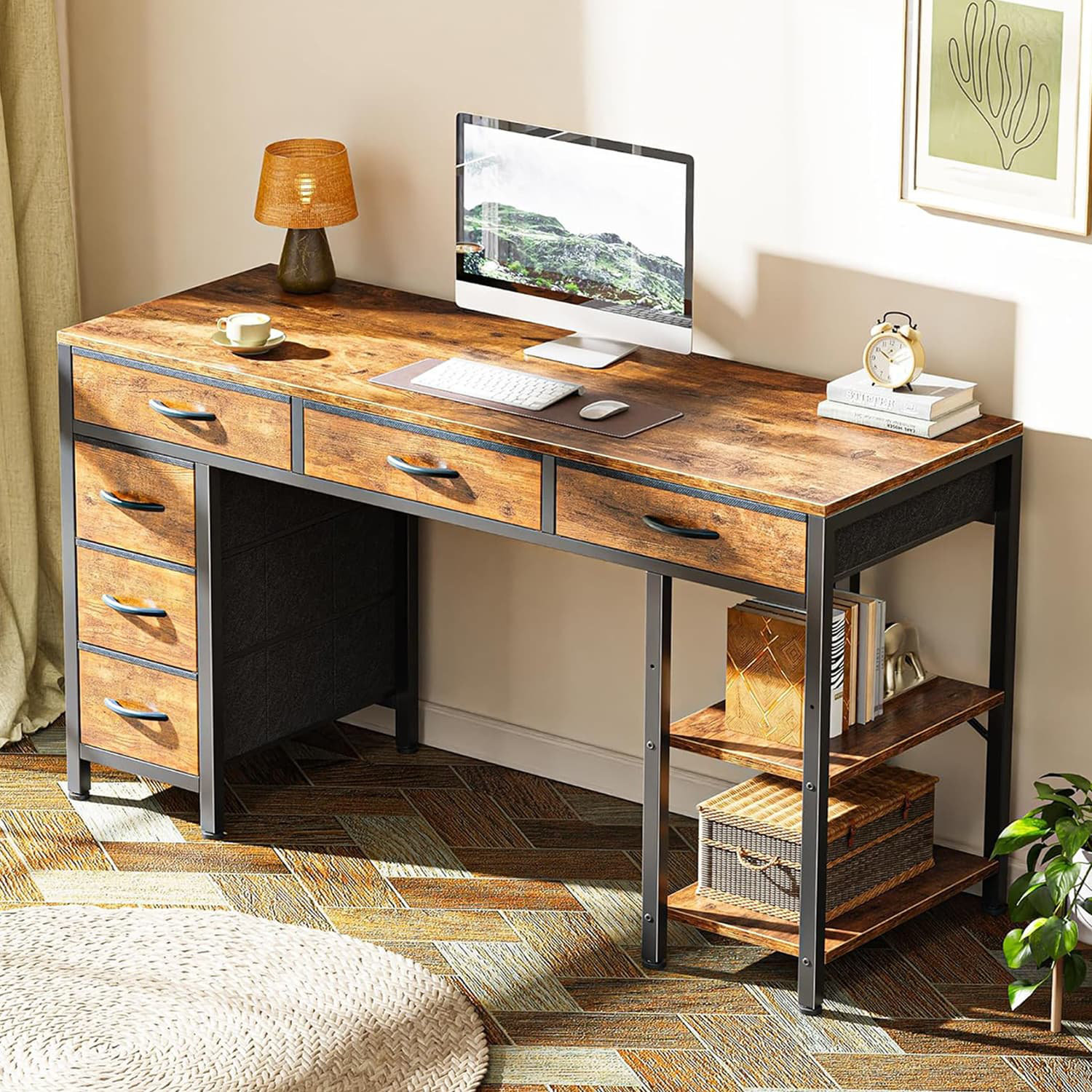 17 Stories Rougui 47.3'' W Rectangle Computer Desk | Wayfair