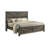 Rosalind Wheeler Rustic Gray Queen Size Bed: Unique Design Headboard ...