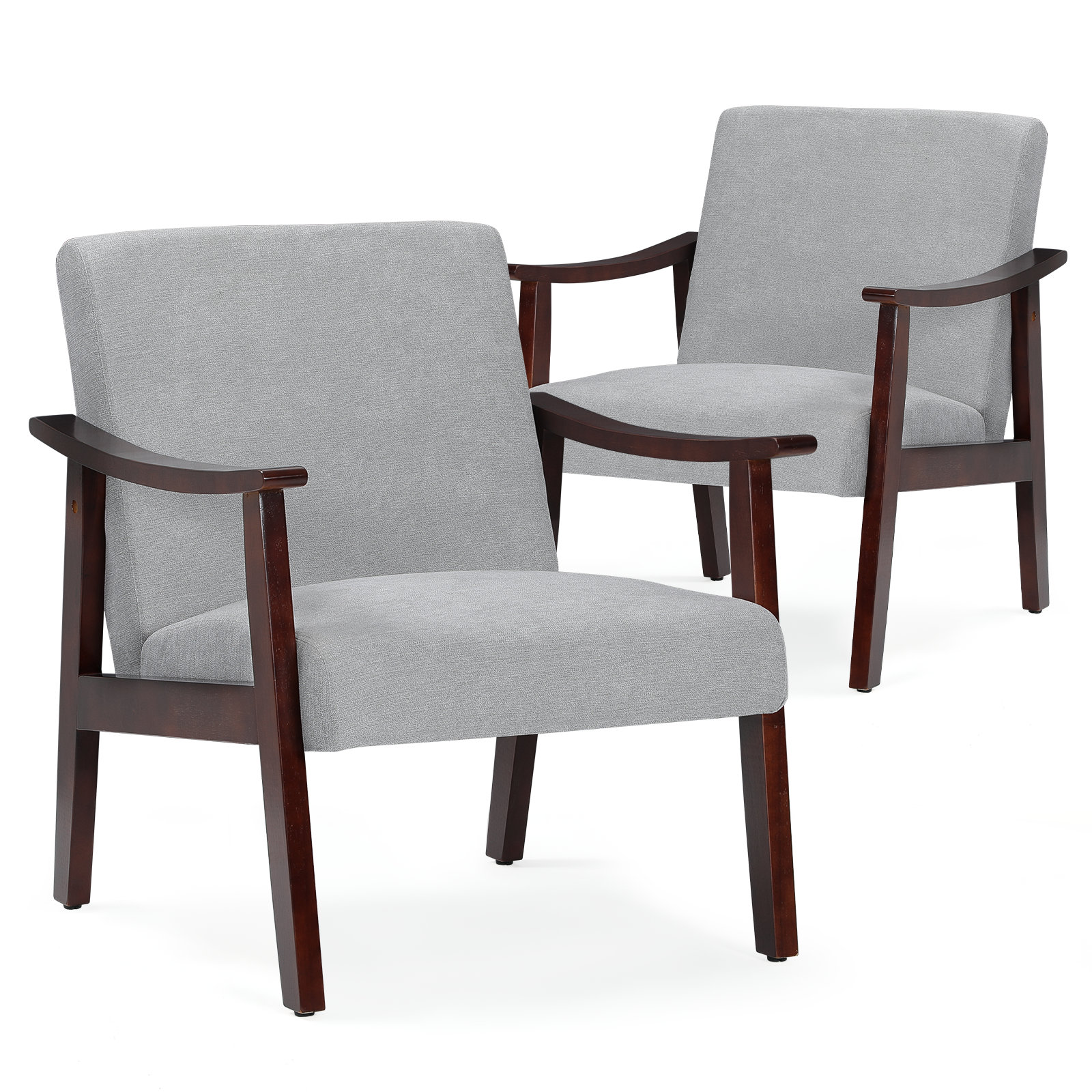 George Oliver Upholstered Accent Chairs, Modern Armchair Reception ...