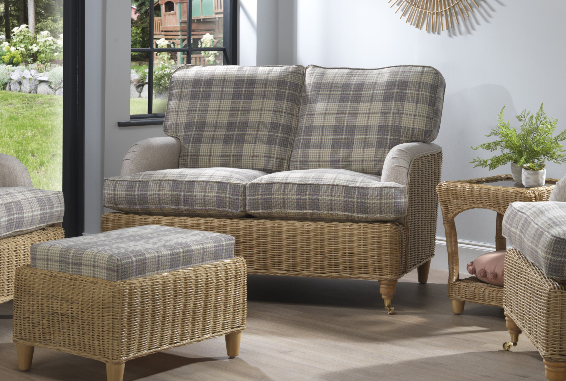 August Grove 3 - Piece Conservatory Sofa Set | Wayfair.co.uk