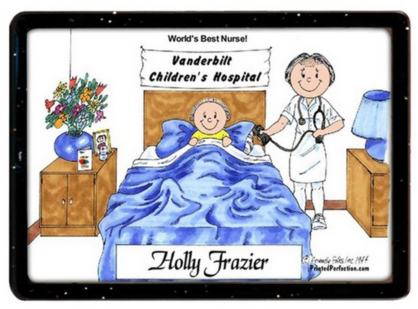 Printed Perfection Personalized Nurse - Female Acrylic Magnet - Great ...