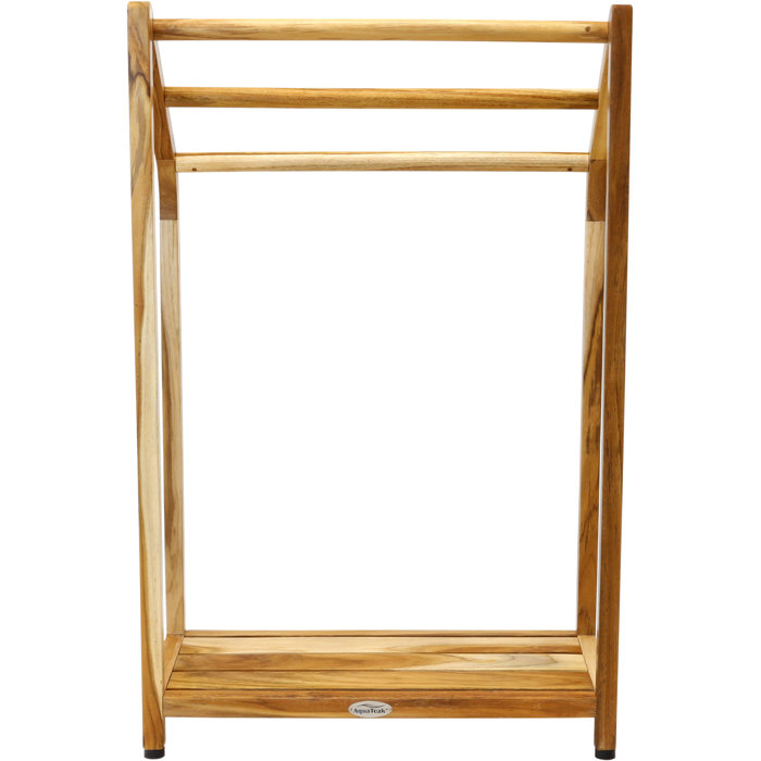 Aqua Teak Sula Wood 3 Freestanding Towel Rack & Reviews | Wayfair