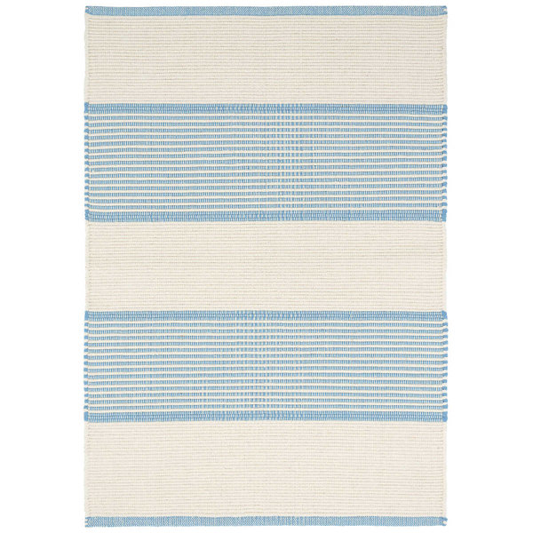 Dash and Albert Rugs La Mirada Asiatic Blue Handwoven Cotton Rug ...