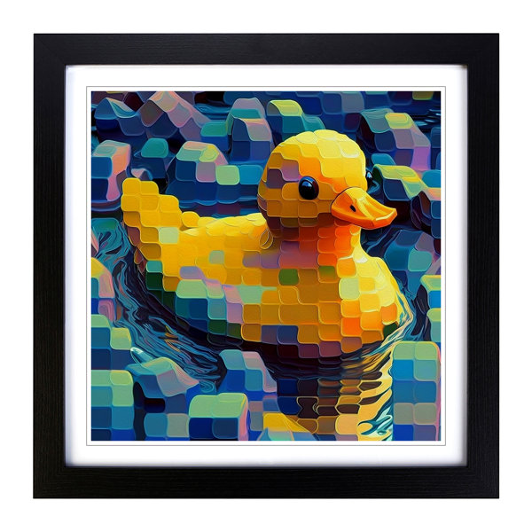 17 Stories Rubber Ducks Neo-Impressionism - Single Picture Frame Art ...