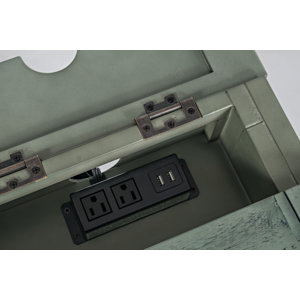 Kelly Clarkson Home Beth Solid Wood End Table with Storage and Built-In ...