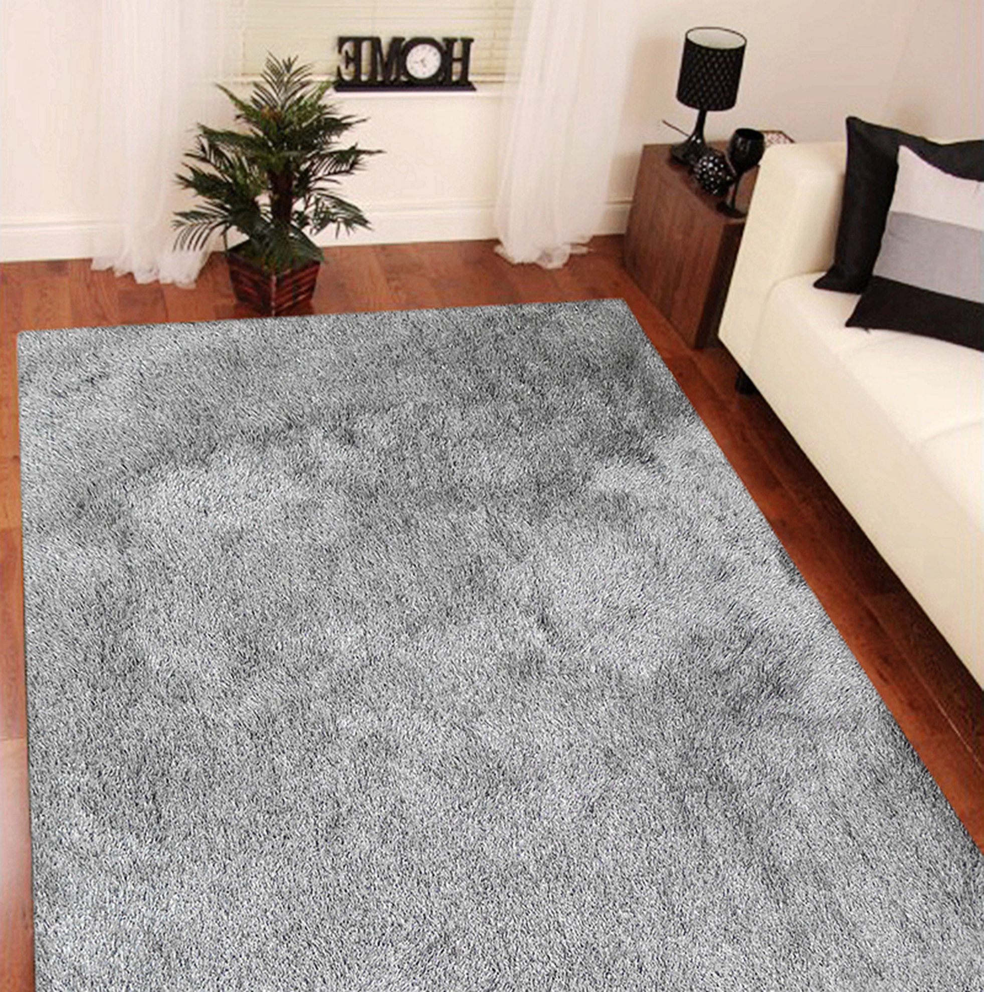 Ebern Designs Area Rug, "Fancy Shaggy" Hand Tufted | Wayfair