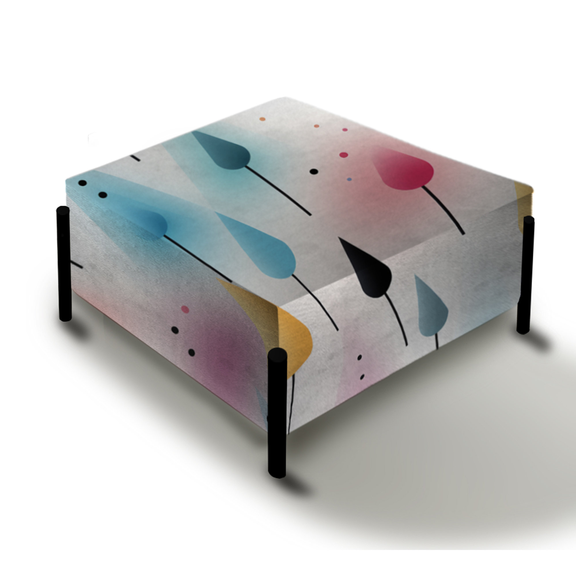 Design Art Pastel Scandinavian Geometric Shapes - Geometric Large ...