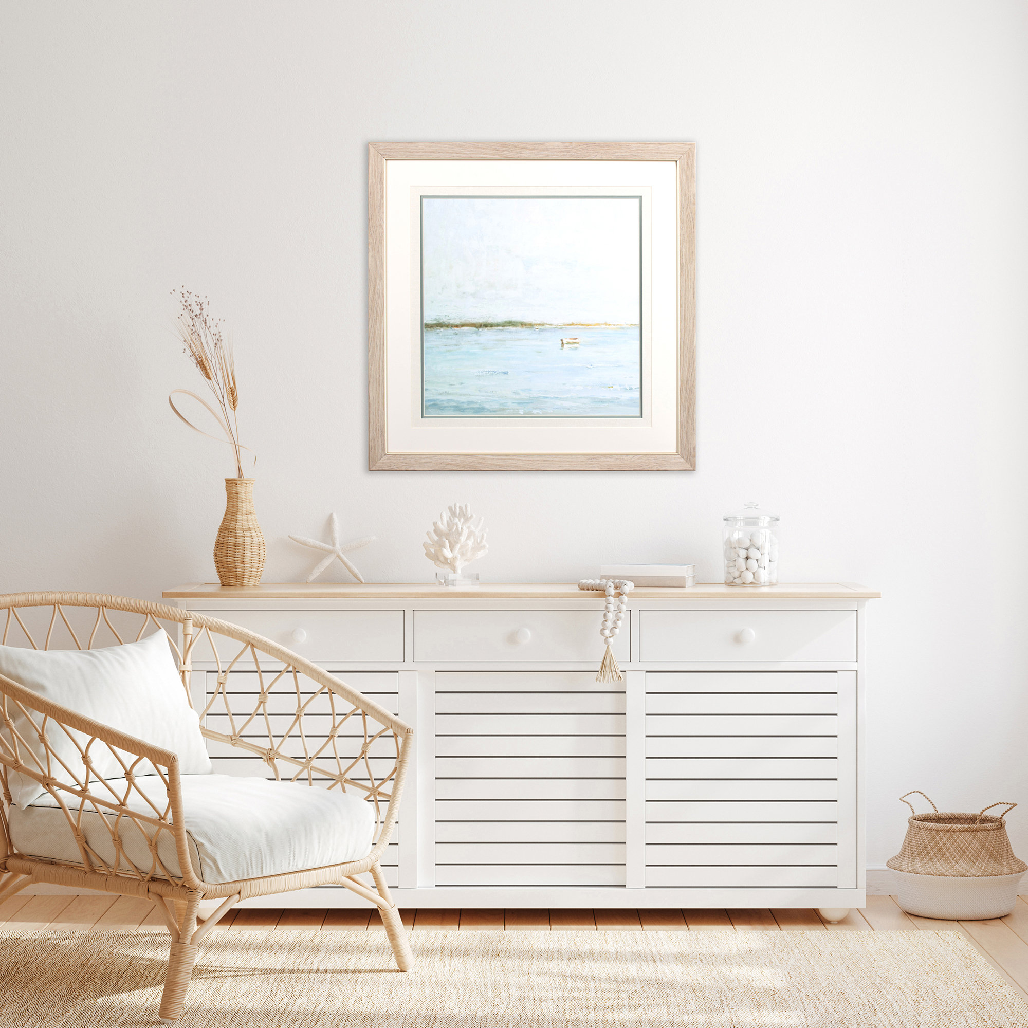 Dovecove Genic Bay Scene I Framed On Paper by Lucille Price Print | Wayfair