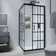 Borealis Cyrus 36'' W 72'' H Framed Square Reversible Shower Enclosure ...