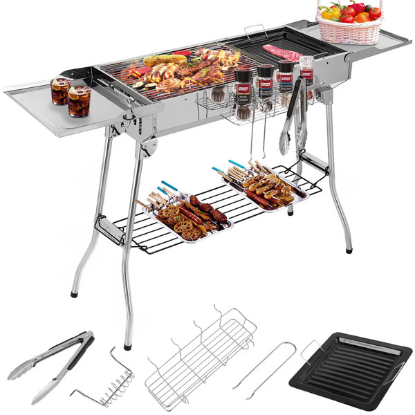 Levi Beer 122cm W Portable Charcoal Grill | Wayfair.co.uk