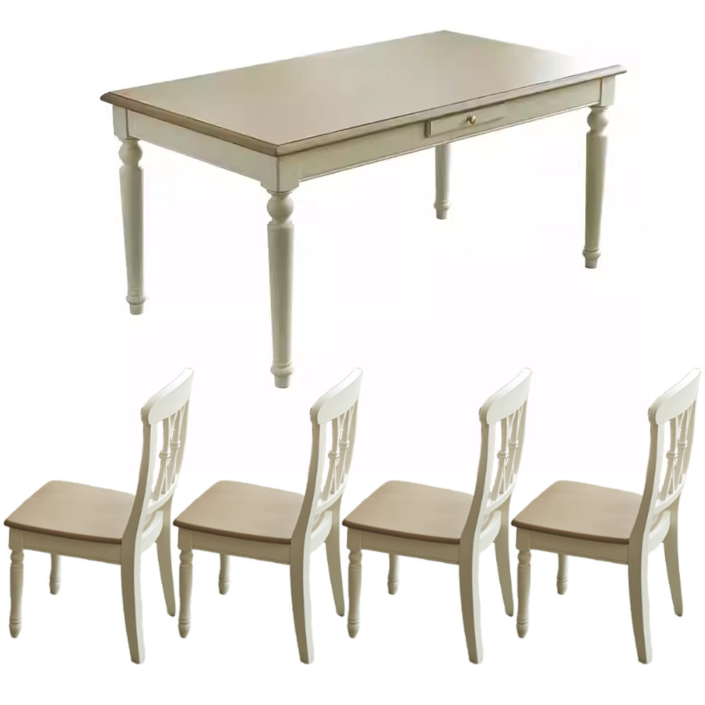 MRzenghong Elegant Quality Walnut Storage Dining Table Set | Wayfair
