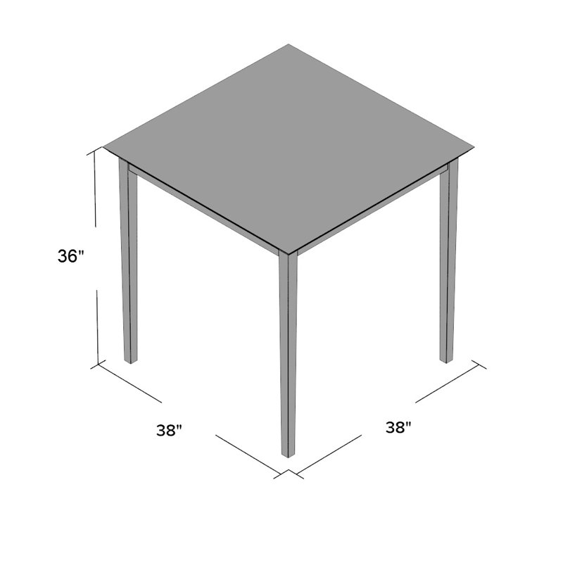 Gracie Oaks Skiatook Counter Height Pub Solid Wood Dining Table ...