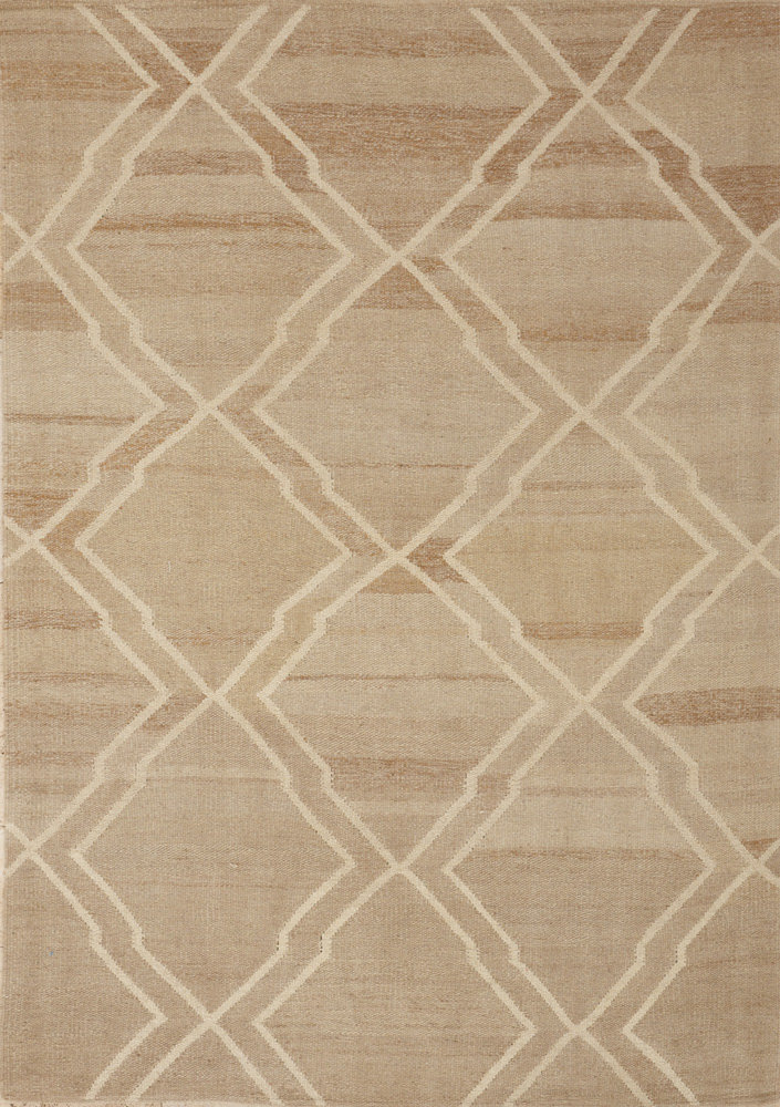 Matt Camron Rugs and Tapestries Handwoven Flatweave Beige Area Rug ...