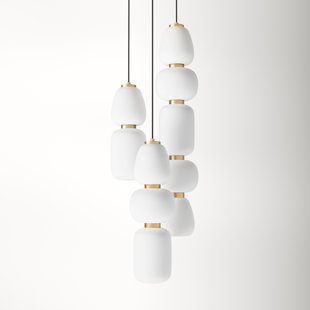 Modern White Shade Pendant Lighting | AllModern