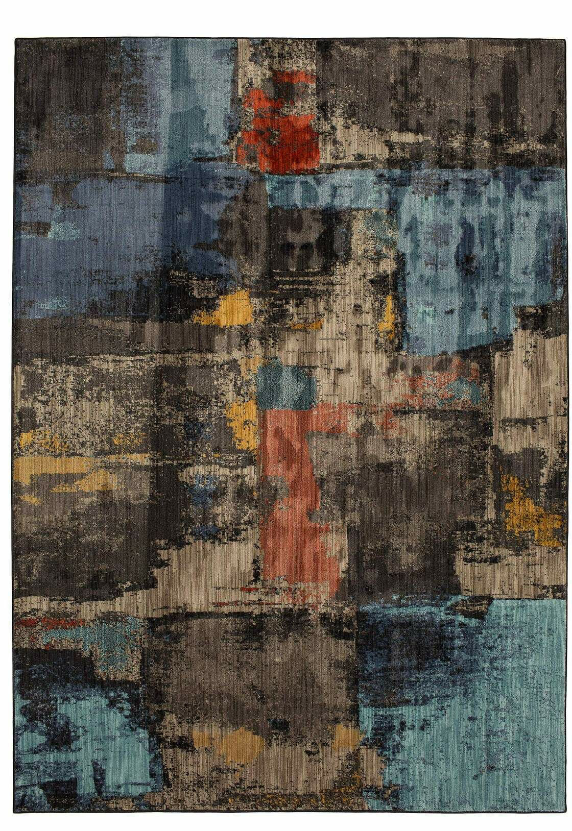 Foundry Select Abstract Patterned Multi-Colored Art Woven Base Digital ...