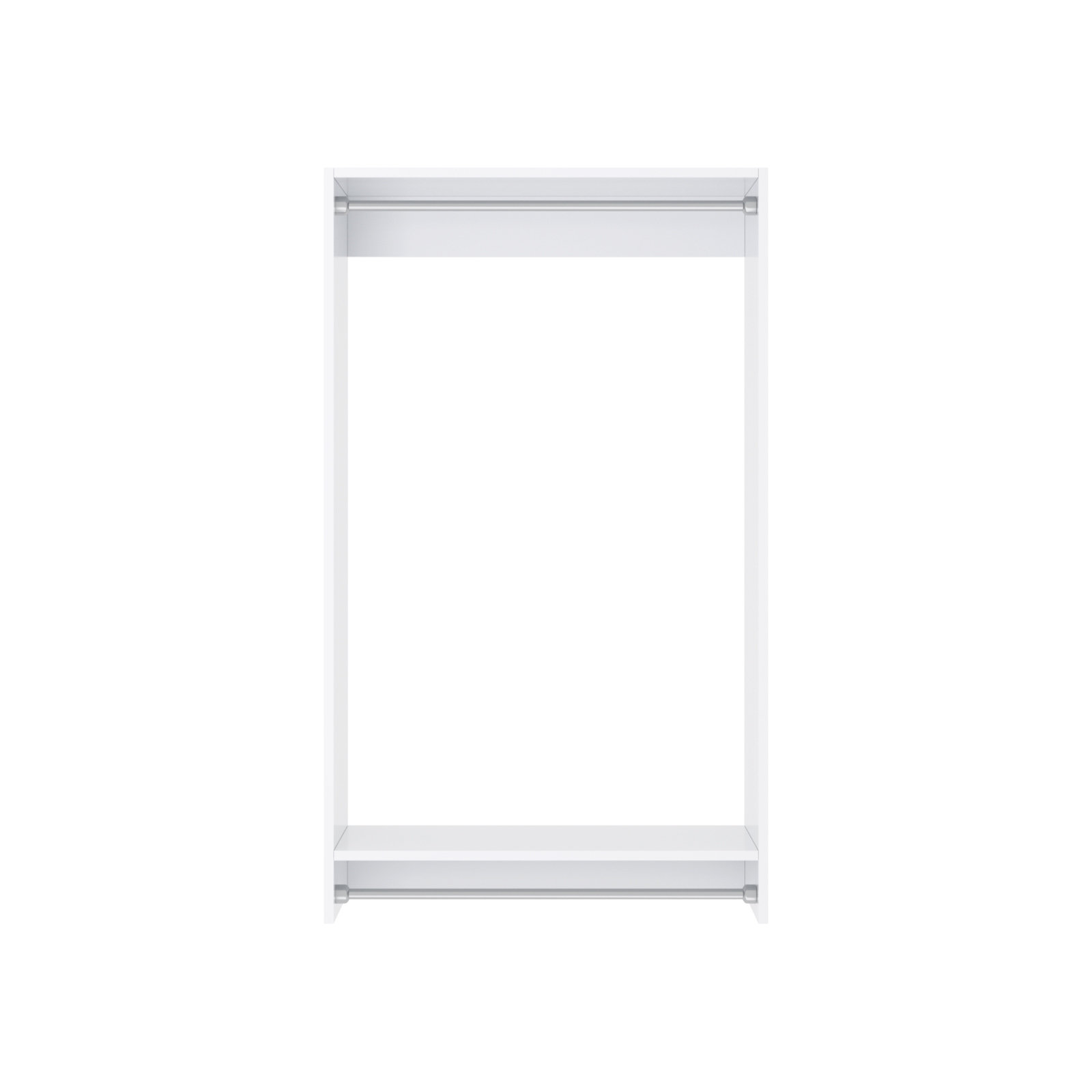 Latitude Run® 27" x 14" x 46" Double Hanging Unit in White | Wayfair