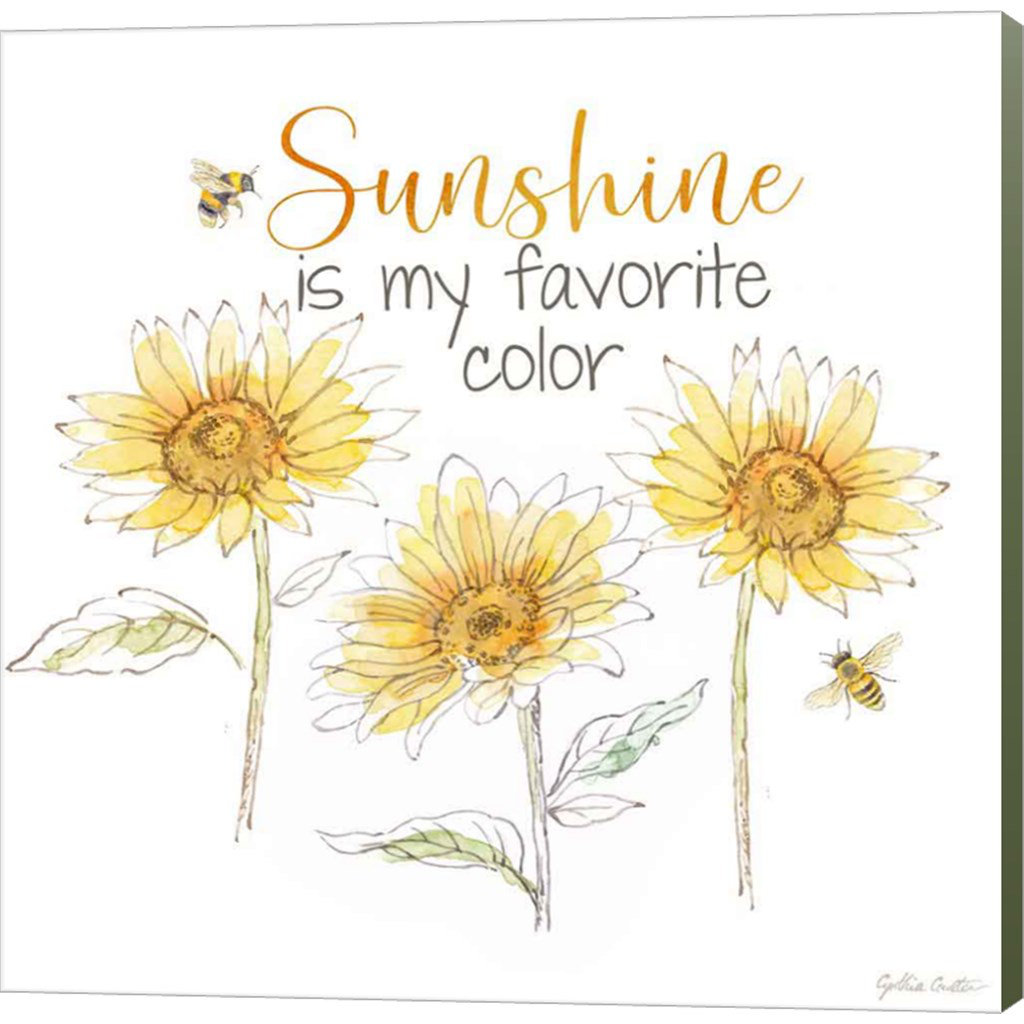 Rosalind Wheeler Be My Sunshine VI by Cynthia Coulter - Wrapped Canvas ...