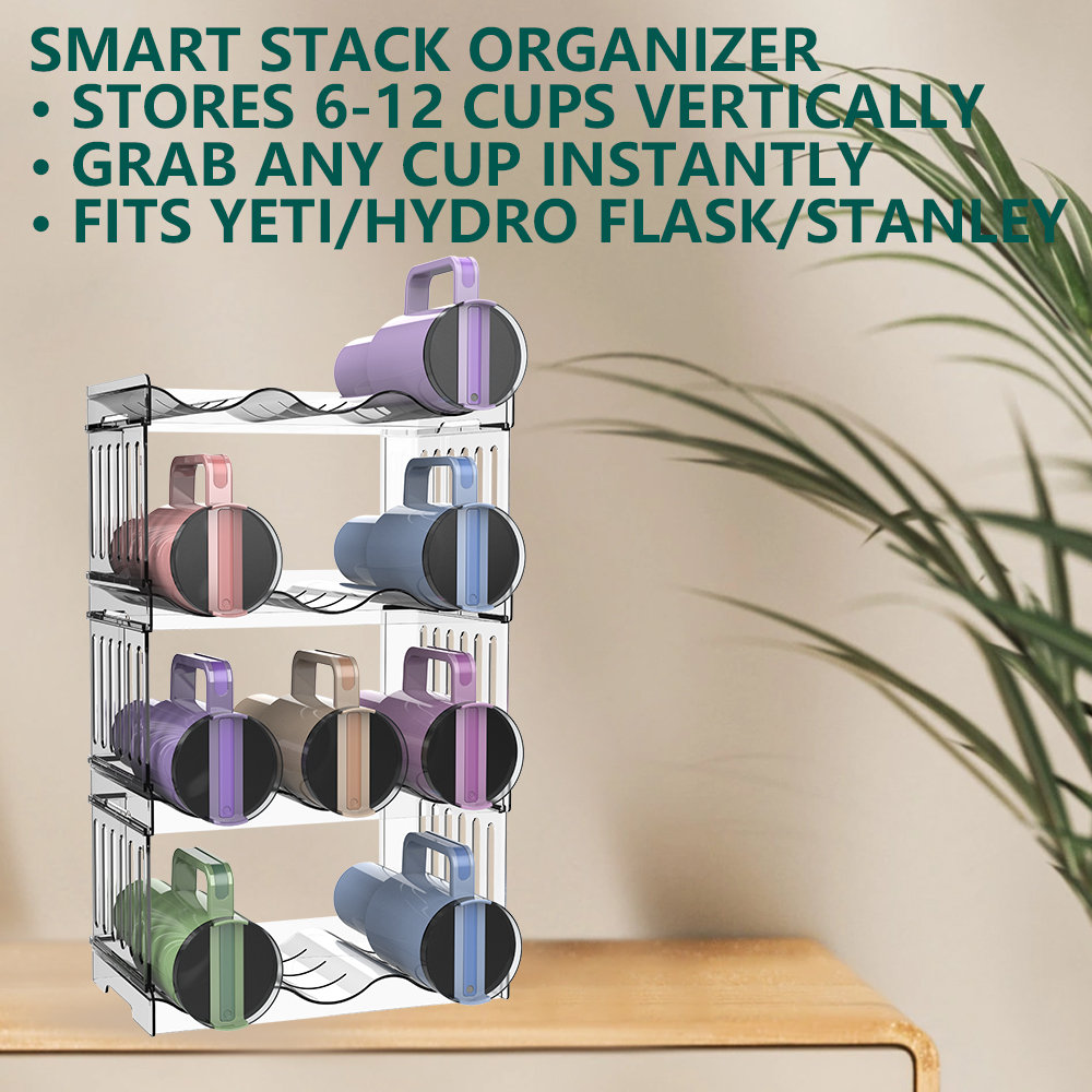 Ivy Bronx Hinrichs Water Bottle Organizer for Stanley 40 Oz,Stackable ...