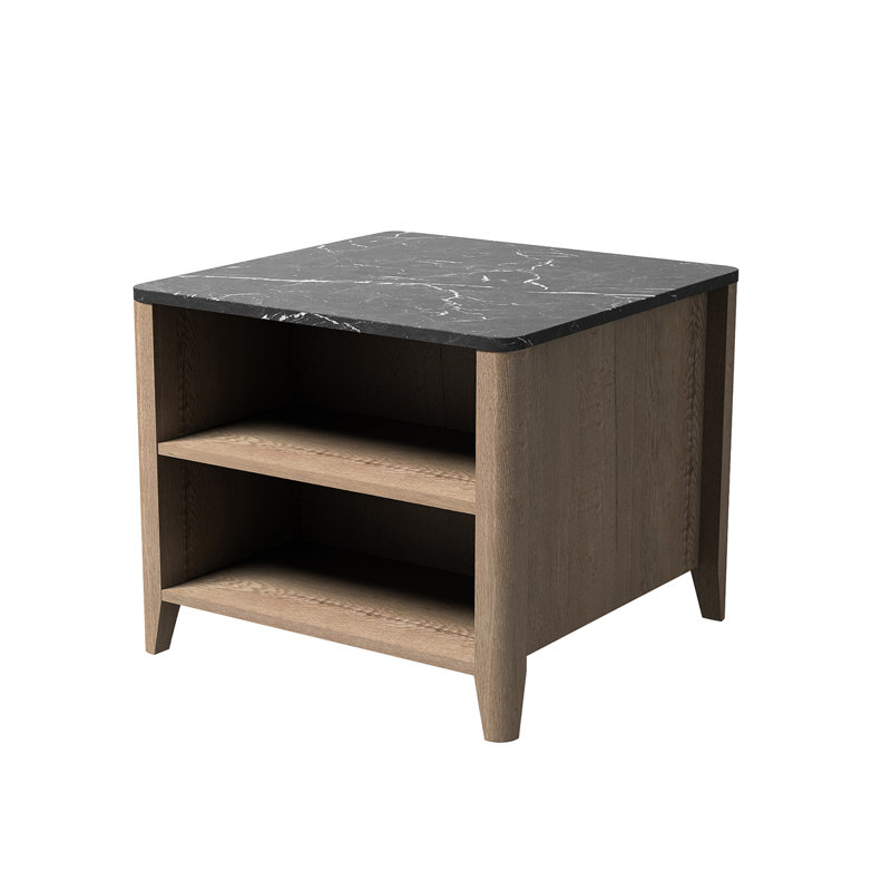 Wrought Studio™ Chizuo Tobacco Wood Grain Coffee Table. Nightstand ...