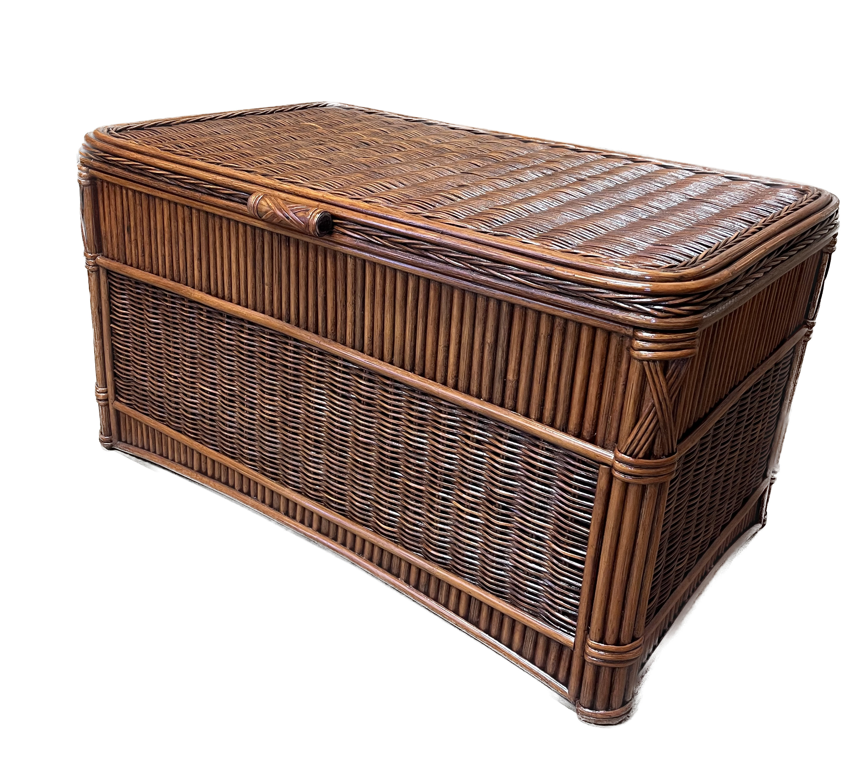 Bay Isle Home™ Woodlake Wicker Trunk & Reviews | Wayfair
