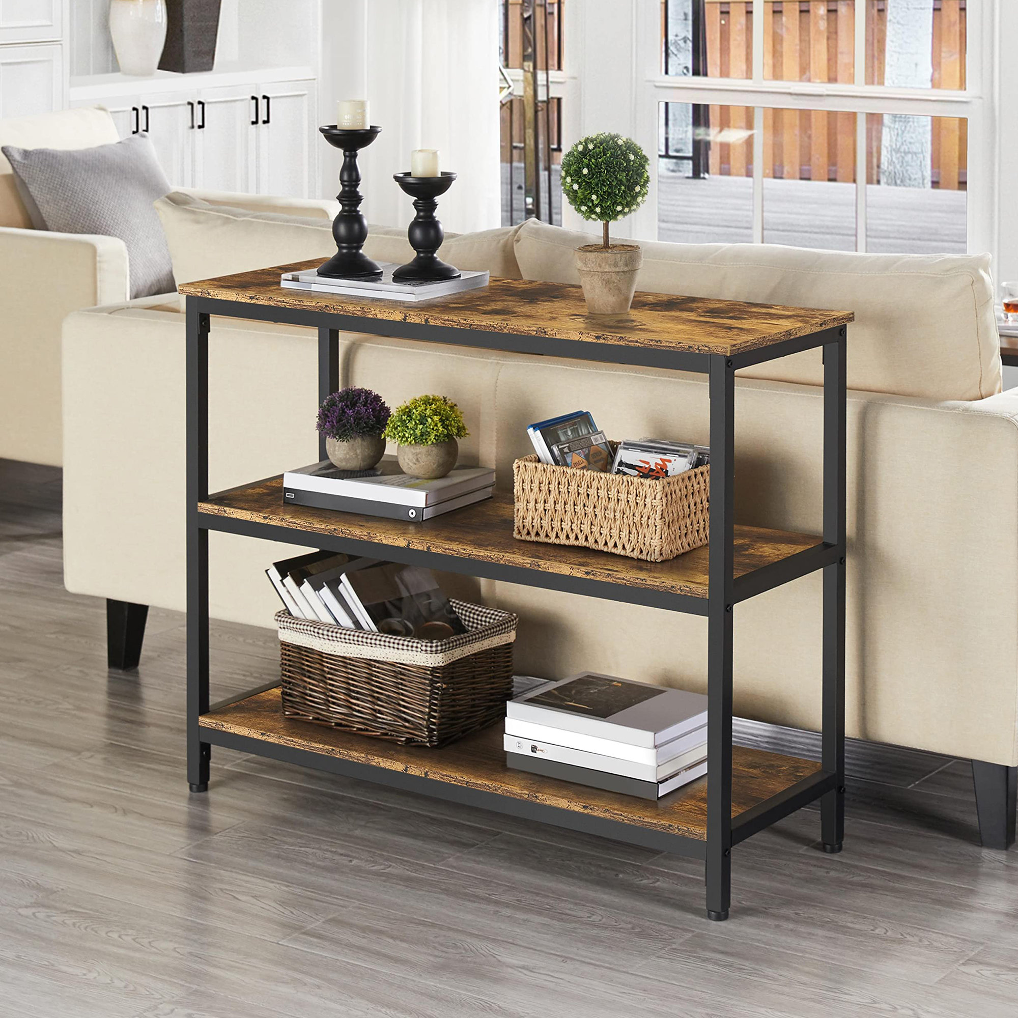 17 Stories Entryway Table with Storage Shelves - Wayfair Canada