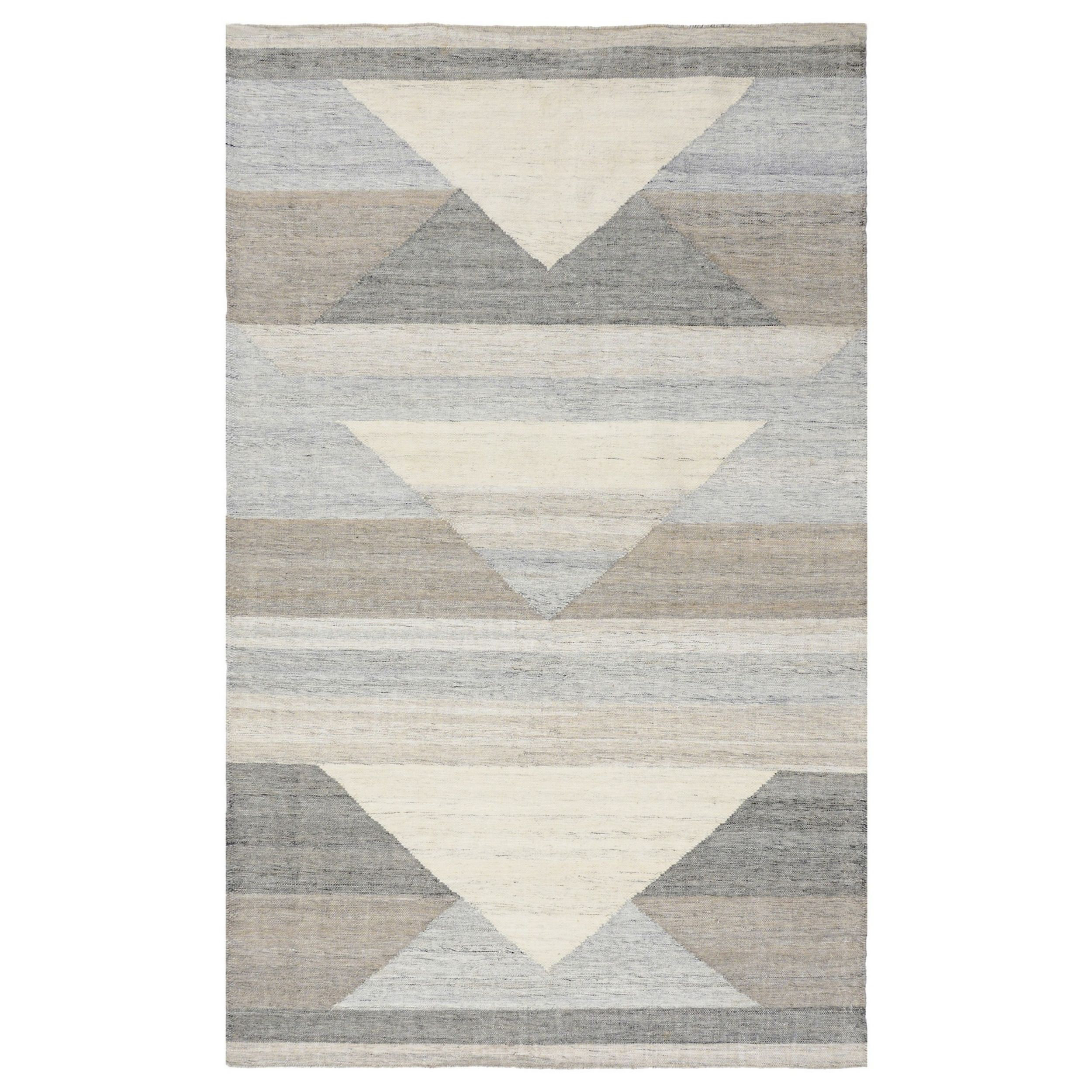 AllModern Rainn Indoor Outdoor Handwoven Gray Multi Area Rug | Wayfair