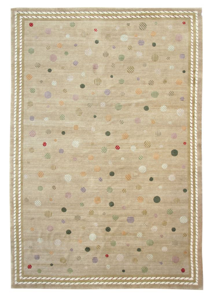 Landry & Arcari Rugs and Carpeting Polka Dots Handwoven Wool/Cotton ...