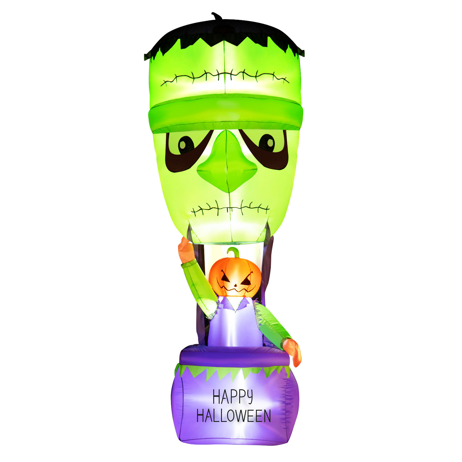 SEASONBLOW Pumpkin Man in Frankenstein Balloon Inflatable | Wayfair