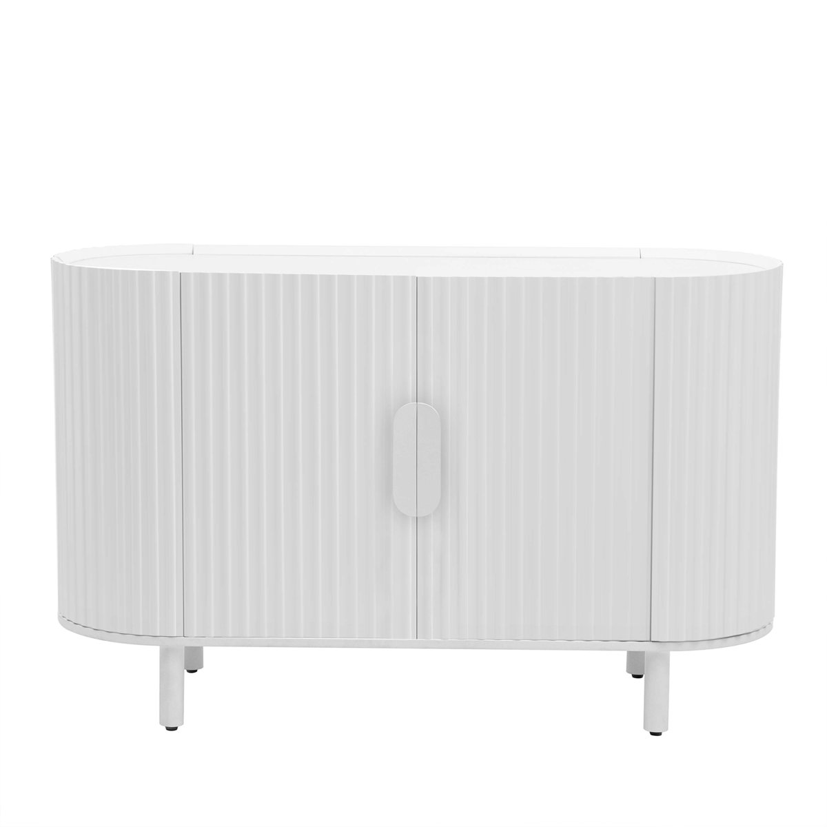 Ebern Designs Luxury Sideboard With Adjustable Shelves, Wavy Curved ...