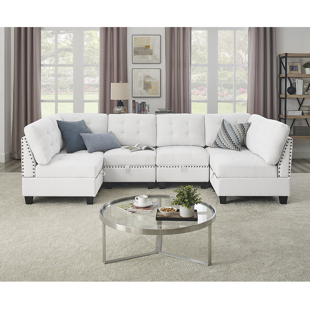 Latitude Run® U-shape Modular Sectional Sofa - Diy Combination With 4 ...