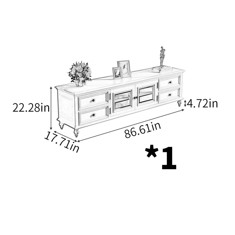 moonlight design Modern solid wood TV stand | Wayfair