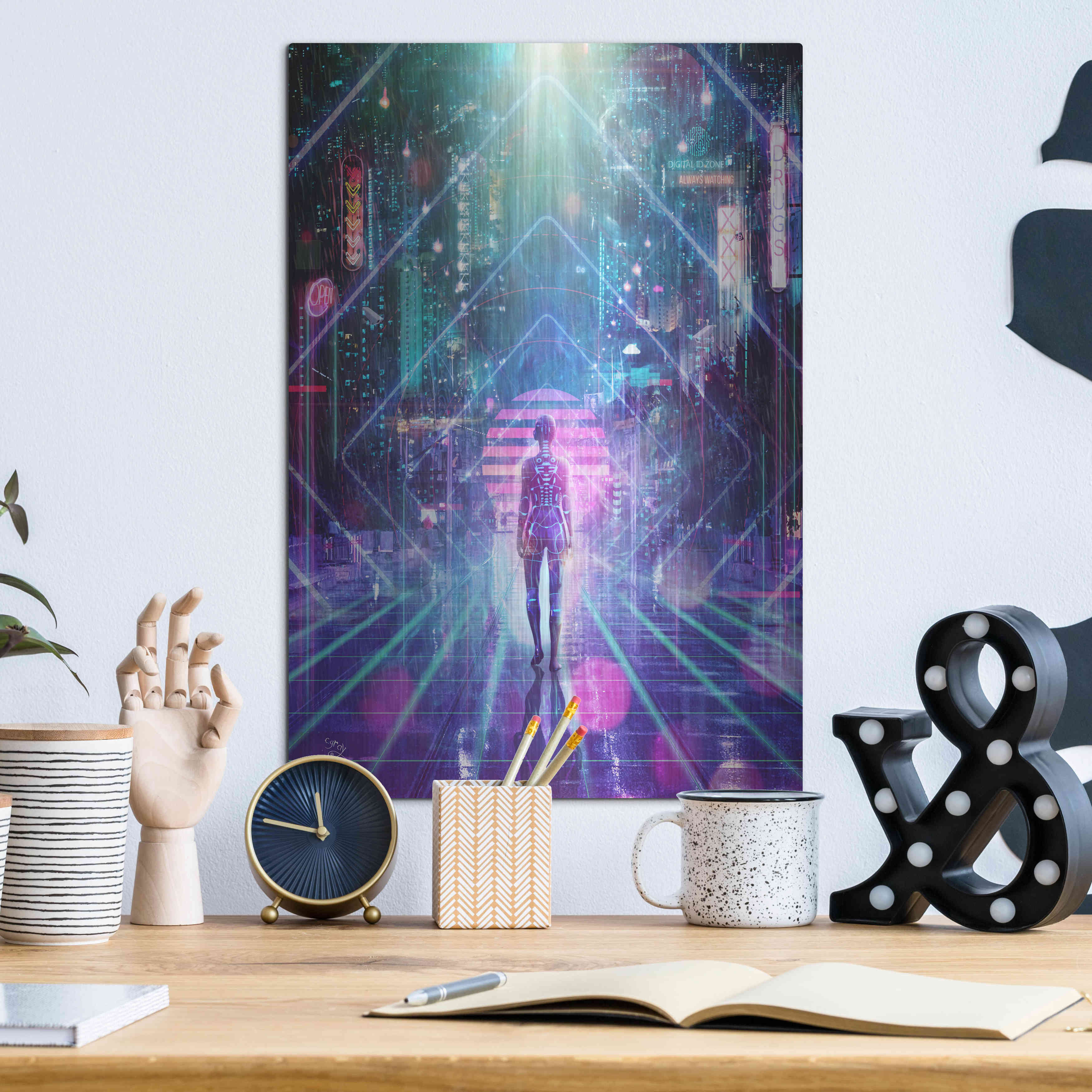 Winston Porter Neon Zone' by Cameron Gray Metal Wall Art | Wayfair