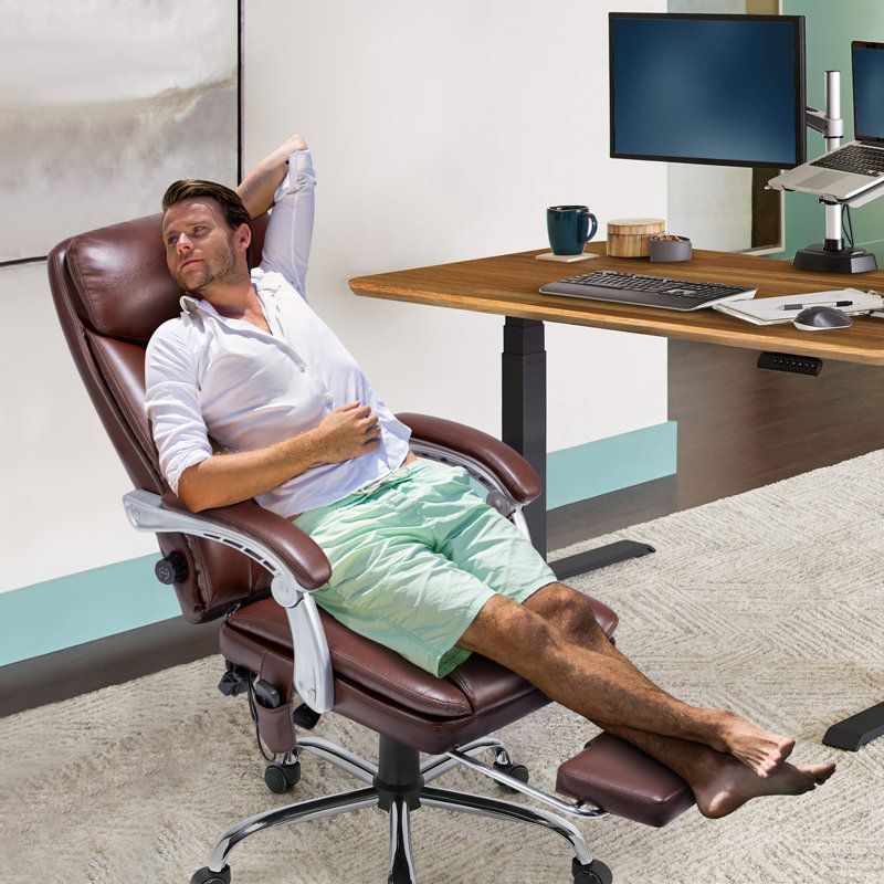 17 Stories Reclining Office Chair with Massage, Heating, Ergonomic ...
