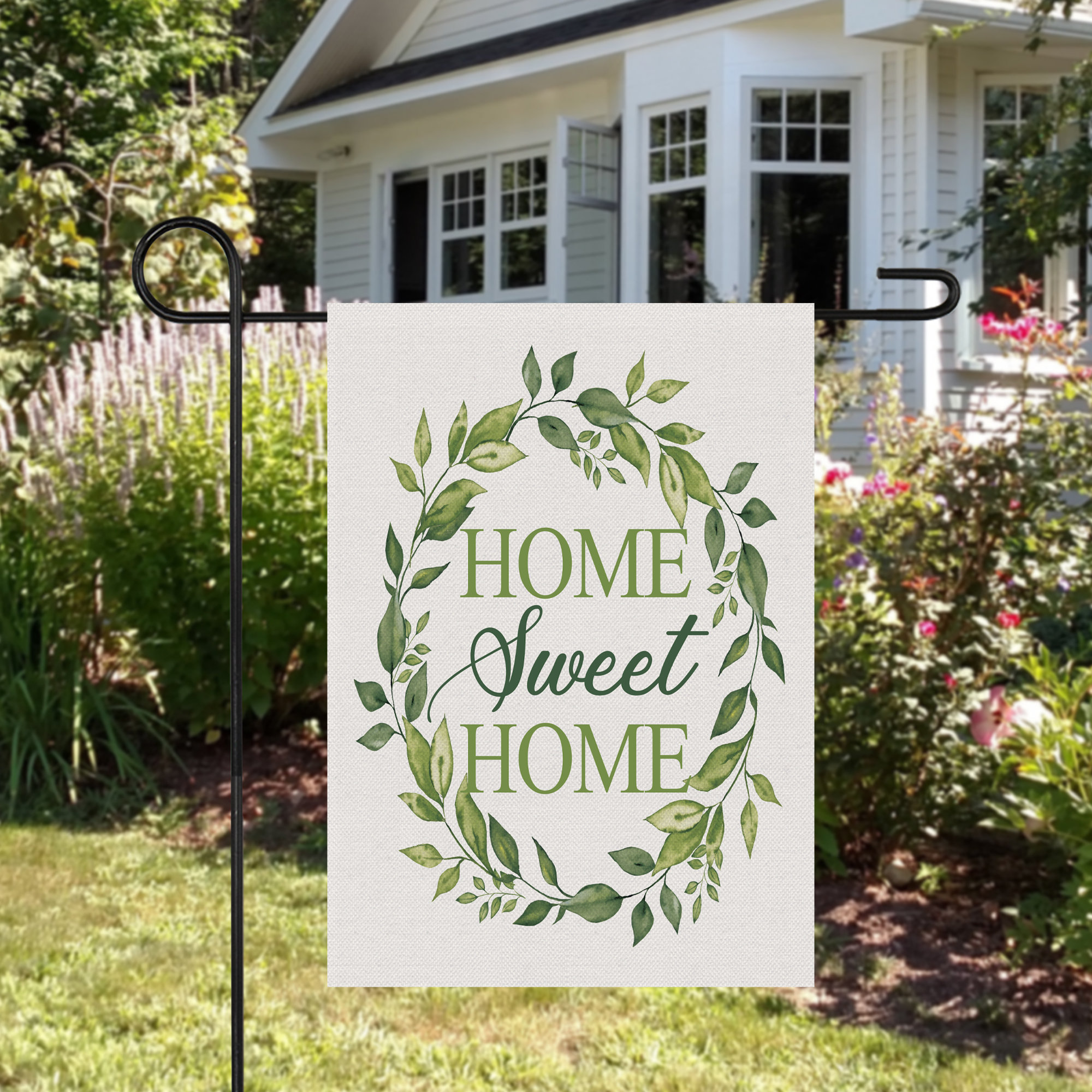 home sweet home house flag
