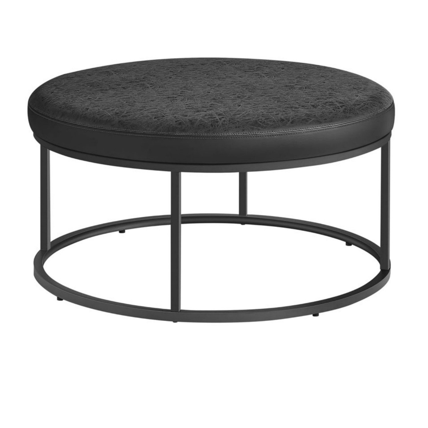 AKLOV Round coffee table, footstool, reversible top | Wayfair