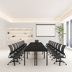 17 Stories 220.4''Wide 20ft Modern Modular Rectangular Conference Table ...