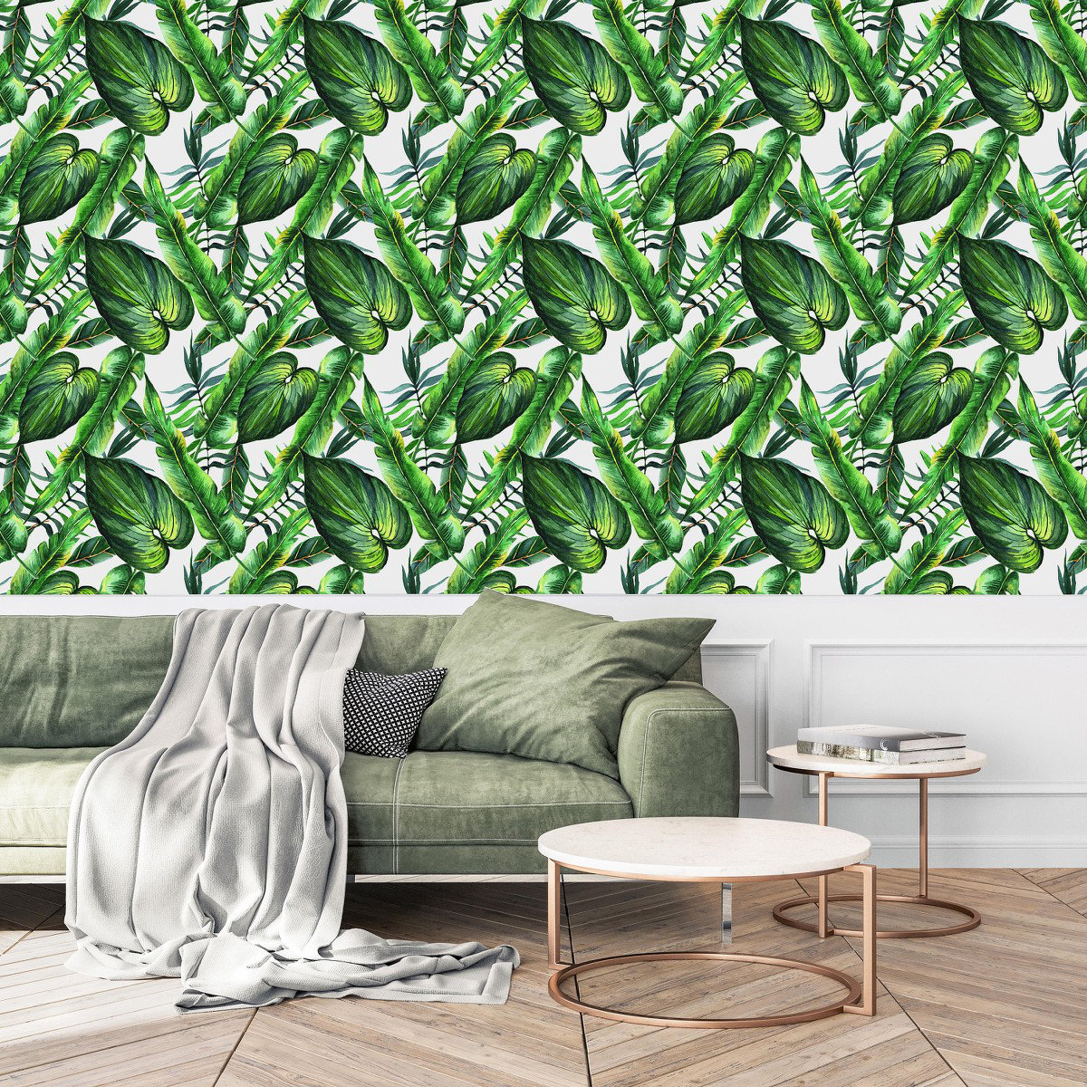 Bayou Breeze Pugmire 25" W Peel and Stick Wallpaper Tile | Wayfair