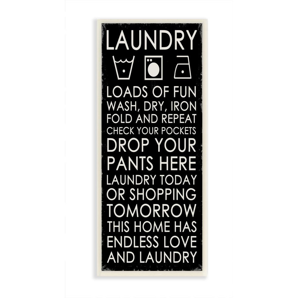 Ebern Designs 'Loads Of Fun Laundry Bathroom Word Design' Graphic Art ...