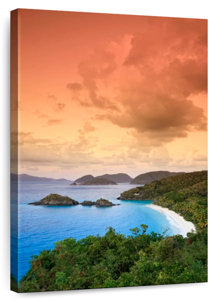 Beachcrest Home™ Gillard Trunk Bay Sunset | Wayfair