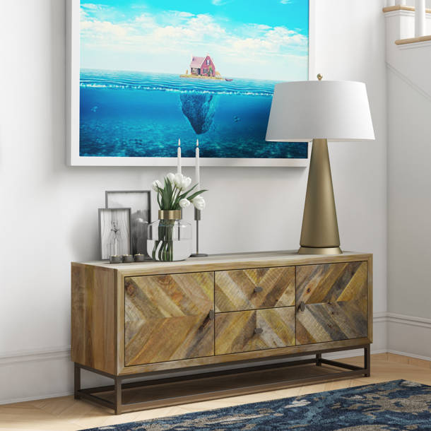Corrigan Studio® Stratton 68" Wide Mango Wood Sideboard & Reviews | Wayfair