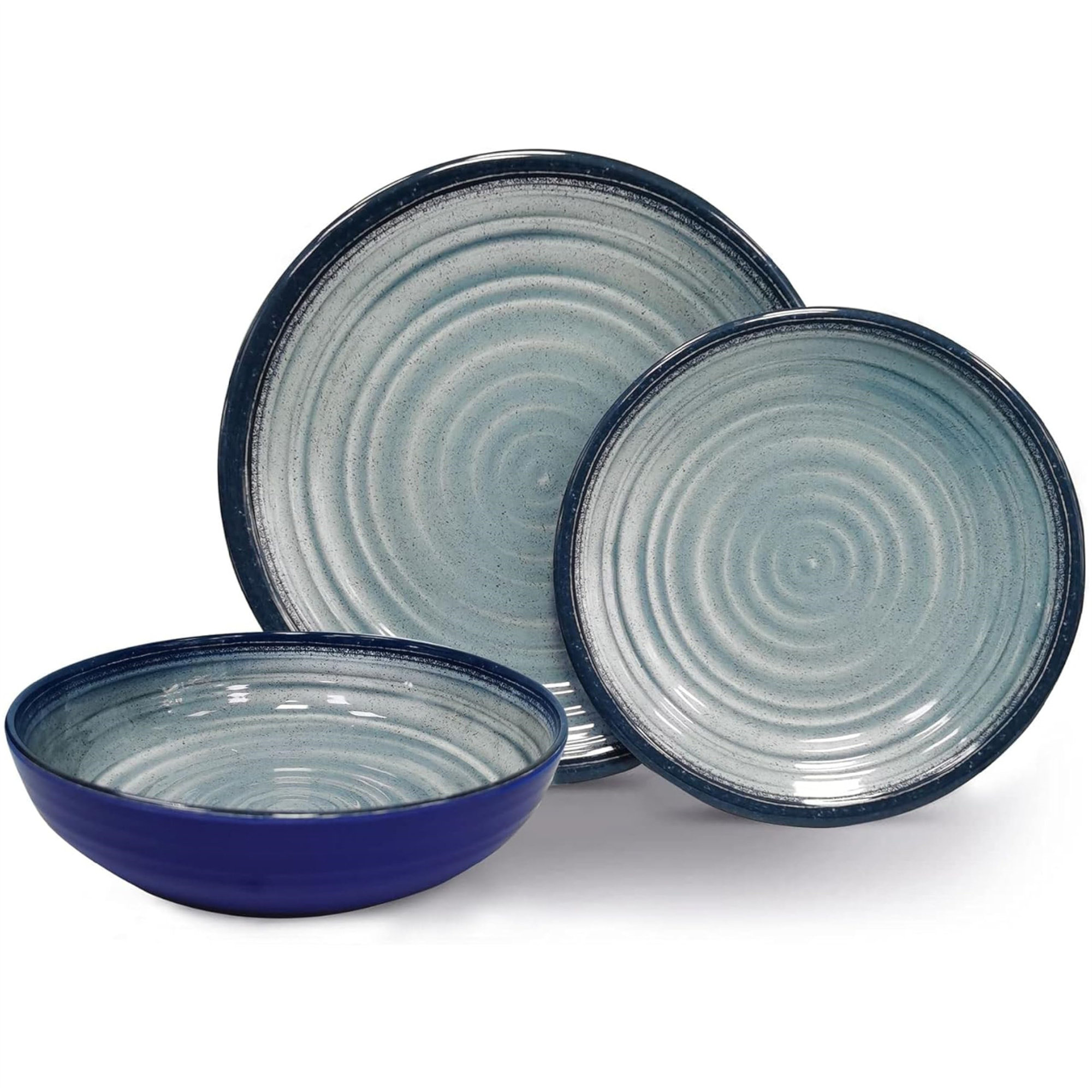 Beachcrest Home Casandra 12 Piece Porcelain China Dinnerware Set ...