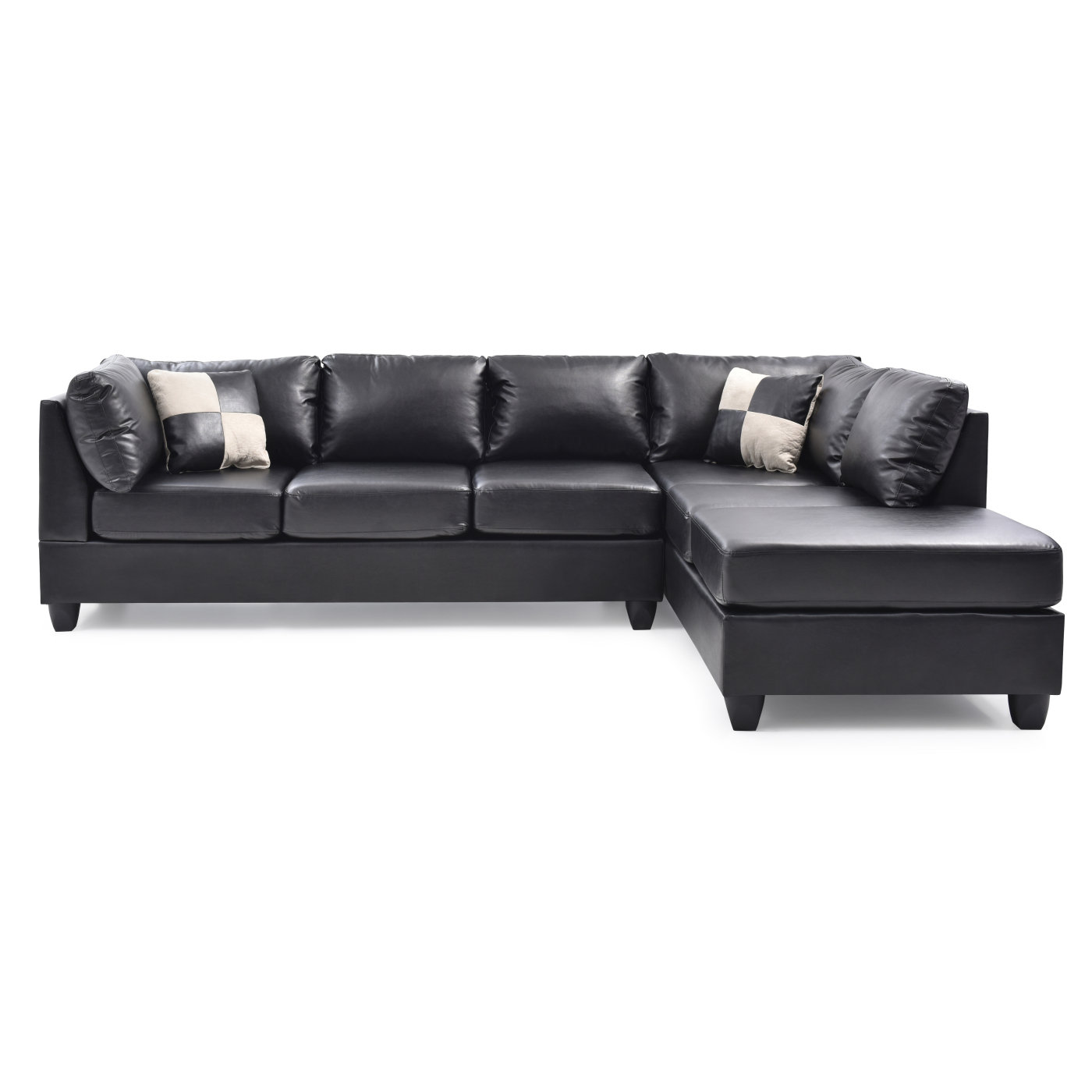 Latitude Run® Malone G643B-SC Sectional ( 3 Boxes) , BLACK | Wayfair