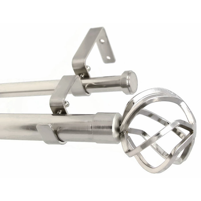Darby Home Co Mikel Adjustable Double Curtain Rod & Reviews | Wayfair