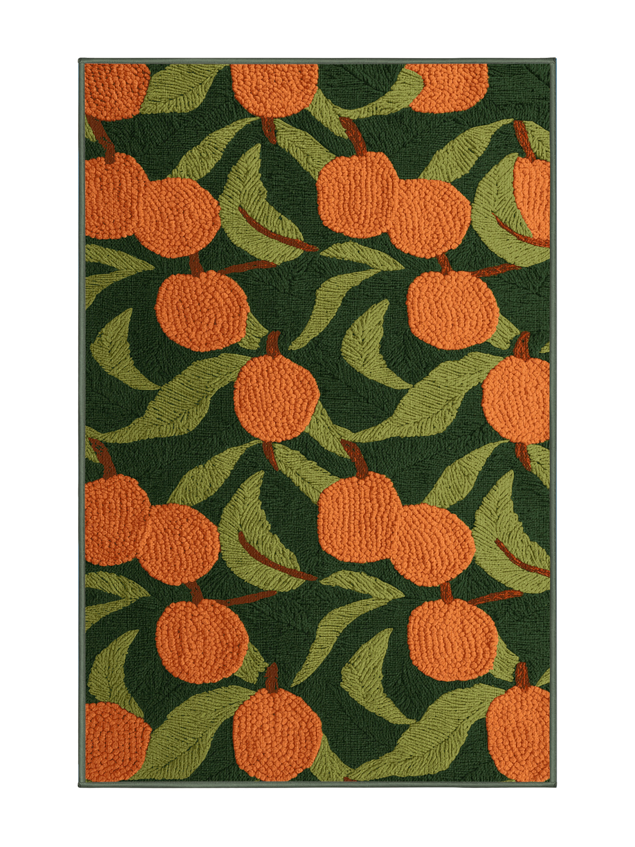 One Allium Way® Washable Naranjilla Fruits Area Rug | Wayfair